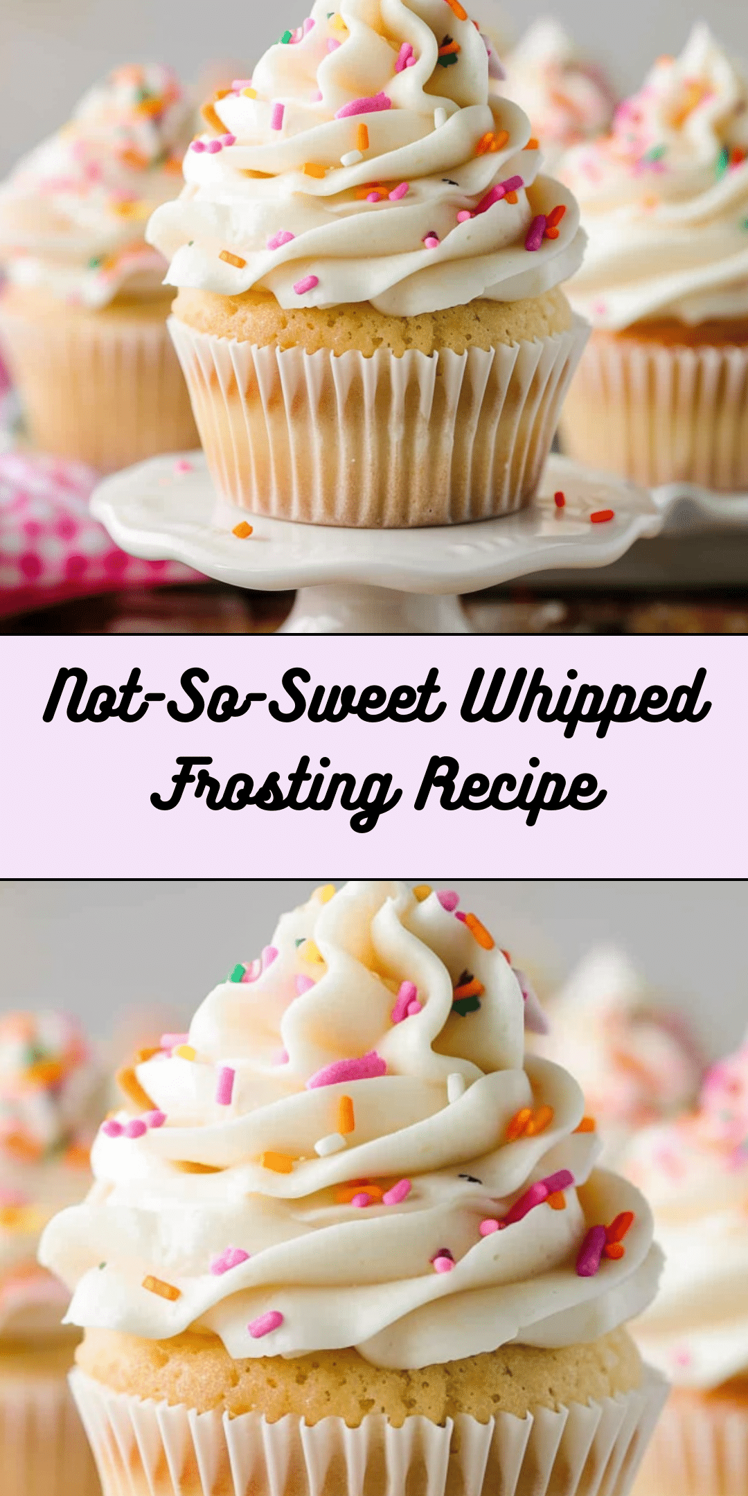 Not-So-Sweet Whipped Frosting | JustGrandMa